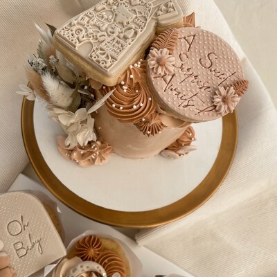 Woodland Fox Embosser Fondant Stamp, Acrylic Debosser for Cookies ...