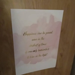 Custom Quote Print, Custom Poster in Gold Rose Gold Copper Foil, Custom ...