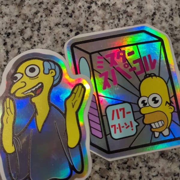 The Simpsons Rainbow Foil Cool Lisa Sticker - Etsy