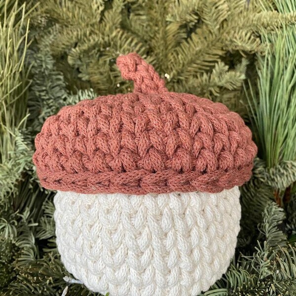 PATTERN, Acorn Basket Crochet Pattern, Crochet Pattern, PDF Pattern ...
