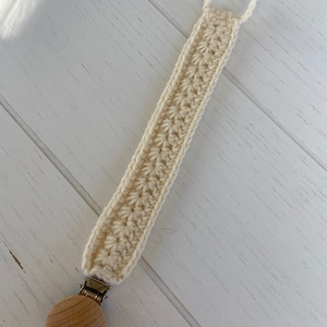 Daisy Dummy Chain Crochet Pattern, Pacifier Clip PATTERN ONLY - Etsy