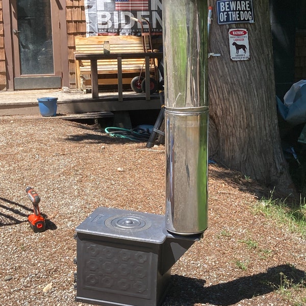 Wood Fireplace Stove, Glazed Wood Stove, Tiny Hause Stove, Mountain ...