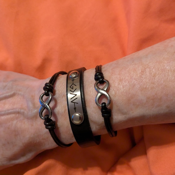 Custom Engraved Memorial Military Bracelet Military Black Stainless ...