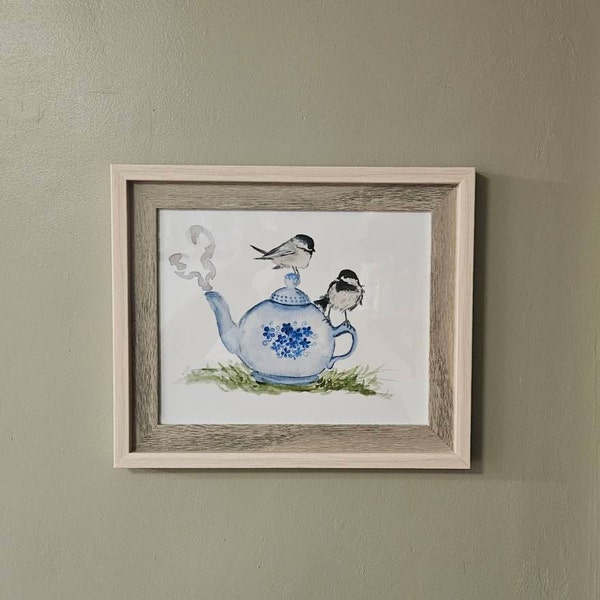 Hummingbird Art Print - Watercolor Design - Bird Wall Art - Lora ...