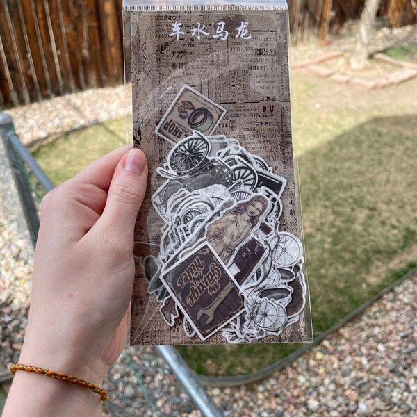 60PCS Washi Stickers Pack, Vintage Journaling Stickers Pack, Old Memory ...