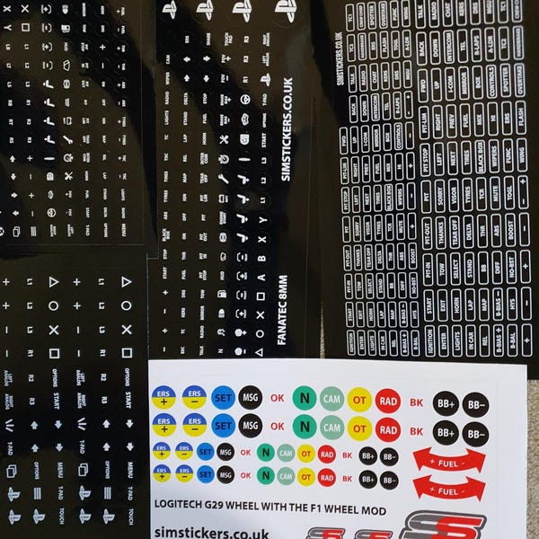 Fanatec Rally Module 10mm Stickers for Various Simulator Wheel/button ...