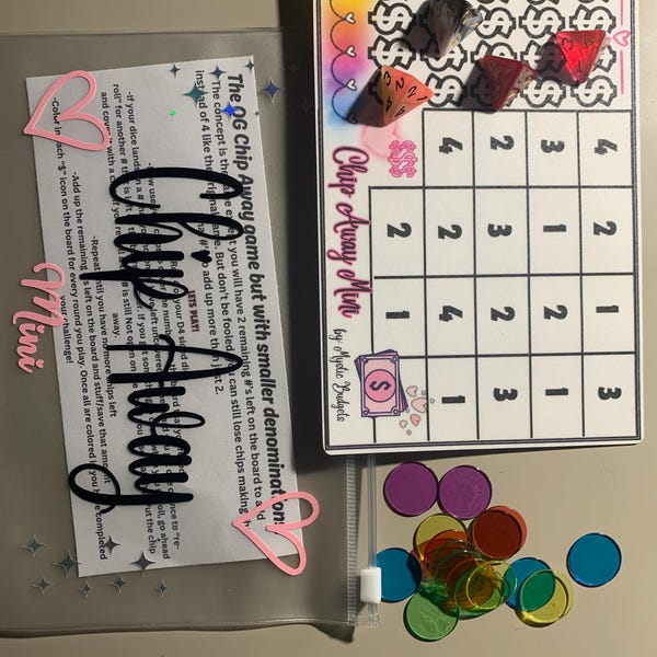 Chip Away Mini, Low Denomination Savings Challenge - Etsy