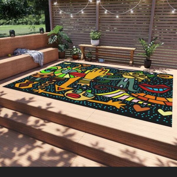 Colorful Art Canvas Boots for Her,unique Funky Boots, Women's Canvas ...