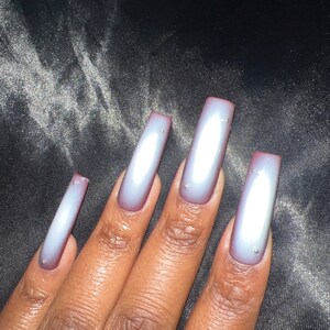 Heat Map Square Press on Nails / 3d Nails / Luxury Press on - Etsy