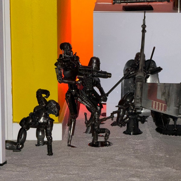 Excavator Scrap Metal Sculpture, Backhoe Tractor Loader Scrap Metal ...