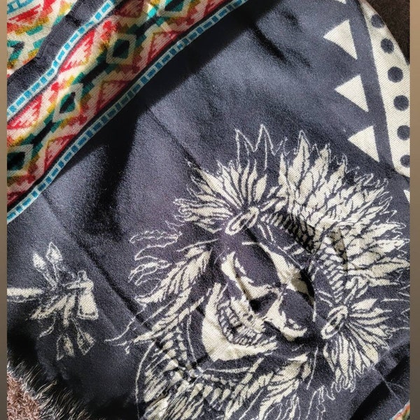 Beautiful Alpaca Wool Poncho (chief's Blood II) Handcrafted by ...