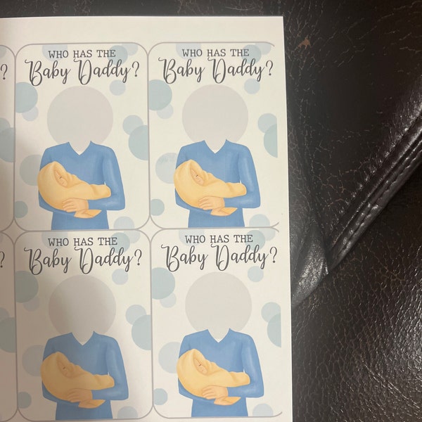 ¿Quién tiene el papá del bebé? - Juegos de Baby Shower, Descarga ...