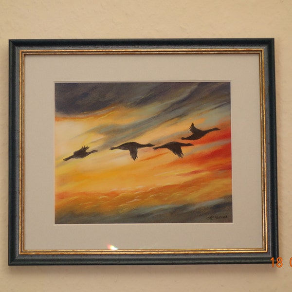 Seasons in the Sun. an Original Oil Painting on Circular Stretched ...