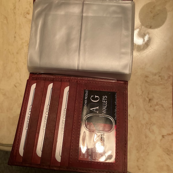 Leather Bifold Wallet: RFID Protection, Removable Inserts - Etsy