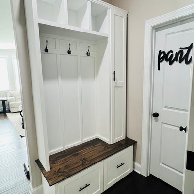 Add-on Fee Solid Dividers Between Cubbies of Entryway Bench - Etsy