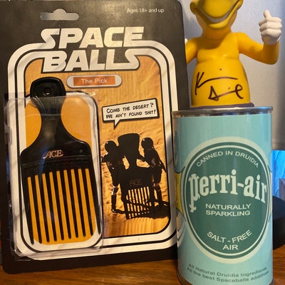 Spaceballs Hair Pick Movie Parody Star Wars Custom Made Card With Comb ...