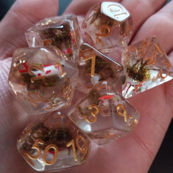 Koi Fish Dnd Dice Set for Dungeons and Dragons | D20 TTRPG Polyhedral ...