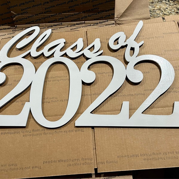 Class of 2022 (any Year) - Wood Cutout Sign - Laser - Photo Booth Prop ...