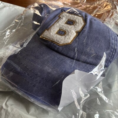 Varsity Letter Patch Hat Personalized Women's Ball Cap Pigment Dyed - Etsy