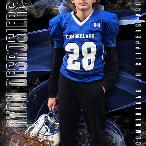 Football SPORTS TEMPLATE Photoshop Digital Download 24X36 Inch/2x3ft ...