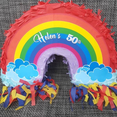 60th Birthday Pinata Piñata Party Round Theme Piñata Supplies Happy ...