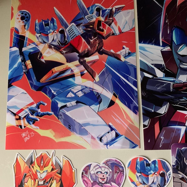 Soundwave & Laserbeak | Transformers Skybound Print - Etsy