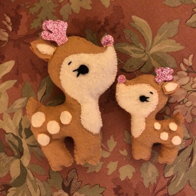 Felt Deer Pattern Felt Sewing Deer PDF Tutorial DIY Deer Plushies ...