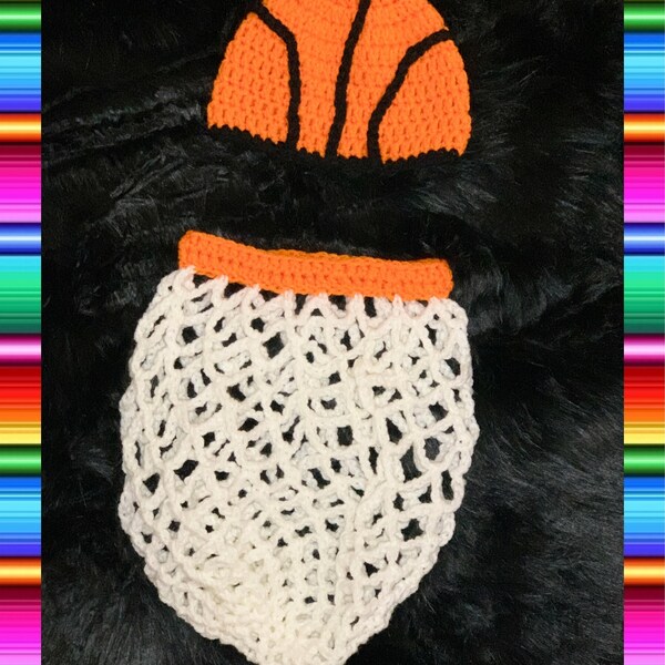 PATTERN ONLY Crochet Baby Basketball Net Cocoon Photography Photo Prop ...