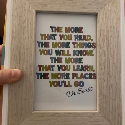 Dr Seuss Nursery Quote Print the More That You Read the More Things You ...