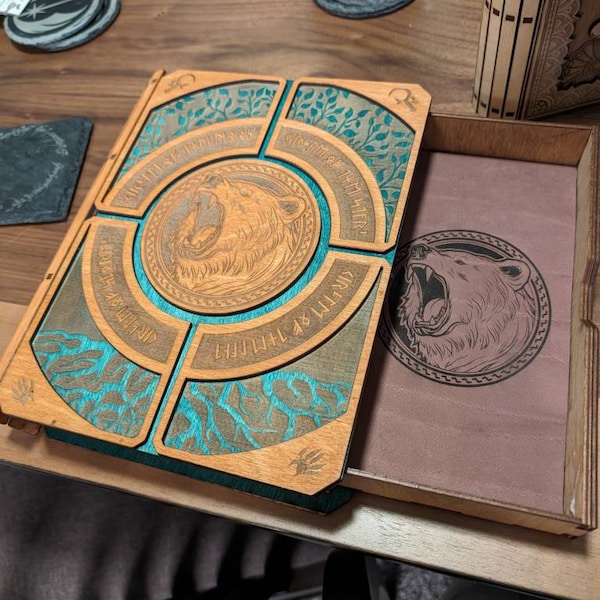 Bookbox With Character Sheet, Dicebox and Storage for Your Rpg Needs AI ...