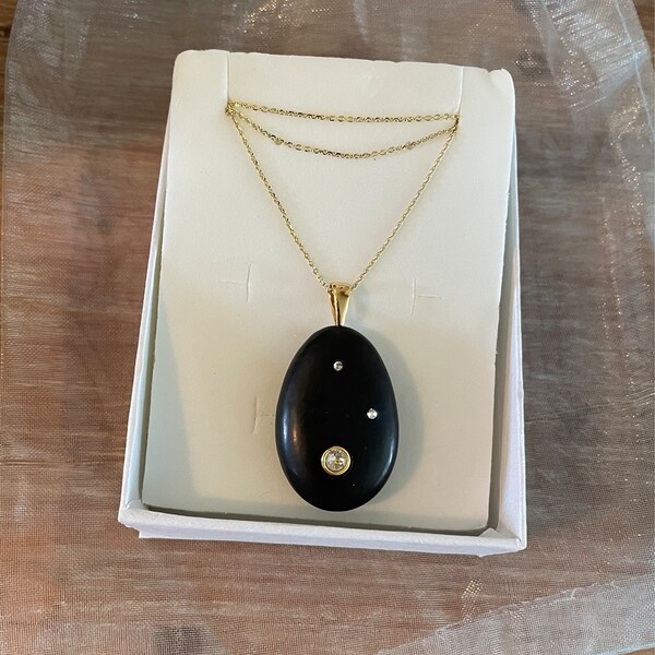 Personalized Pebbles Necklace. Diamond Gold Stone Necklace With ...