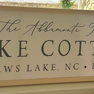 Personalized Farmhouse Style Monogram Sign Personalized Wedding Gift ...