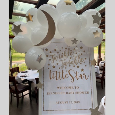 Over the Moon Baby Shower Backdrop, Over the Moon Birthday Backdrop, We ...