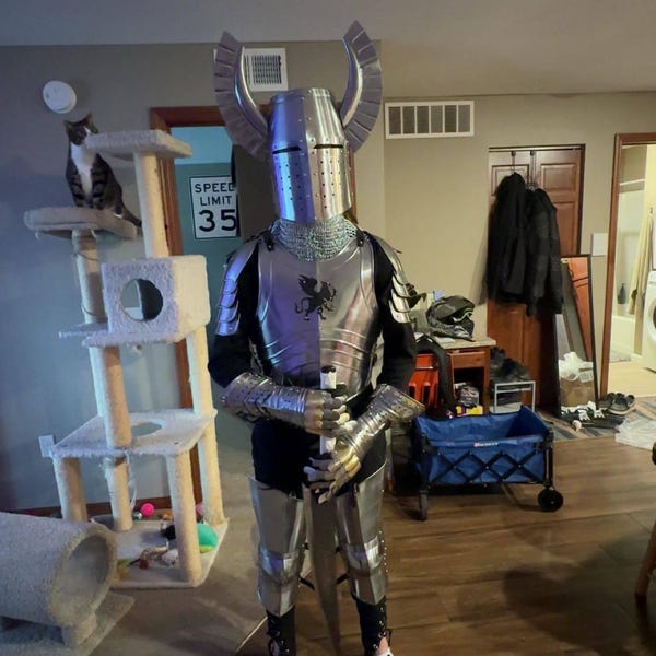 Medieval Gothic Full Plate Armor Suit | Handcrafted Steel Battle-ready ...