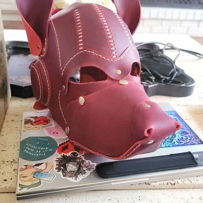 Handmade Hand Stitched Genuine Leather Steampunk Biker Face Mask, Mouth ...