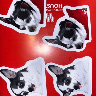 Personalized Dog Stickers Hand Drawn Custom Pet Sticker, Custom Dog ...