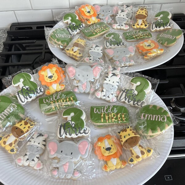 Jungle Theme- Wild & 3 Cookies - Etsy