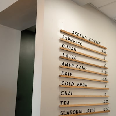 Oak Menu Board, Menu Board, Wall Menu, Changeable Letter Board, Cafe ...