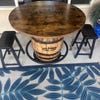 Authentic Amish Milk Can Bar Stool With Tractor Seat and Reclaimed Barn ...