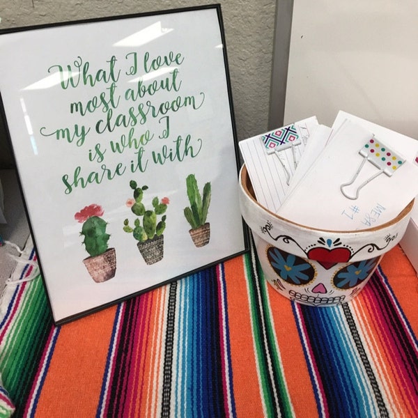 Classroom Printable Art What I Love Most About My Classroom is Who I ...