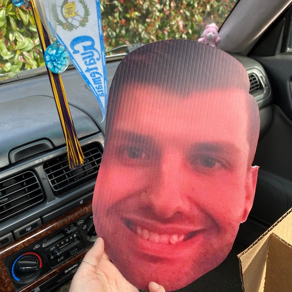 Custom Face Fans With Wooden Handle, Wedding Heads, Graduation Head ...
