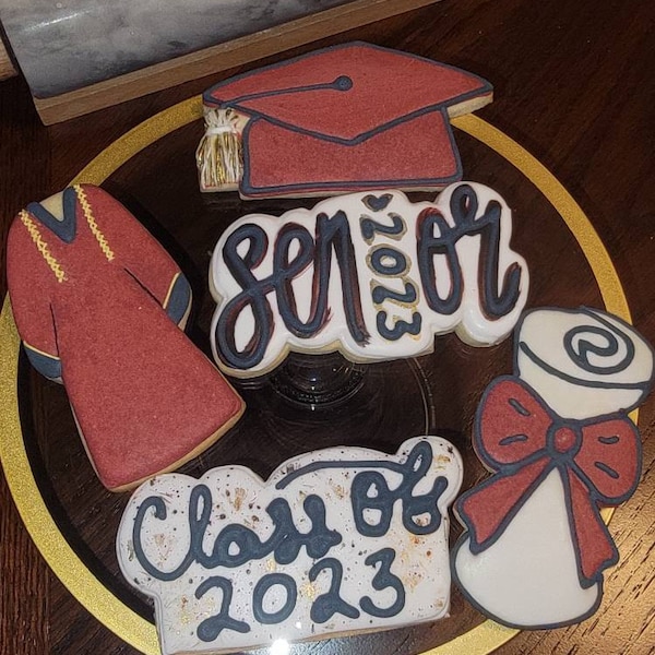 Graduation Set of 5 Cookie Cutter - Cookie Cutters by Nori - - Etsy