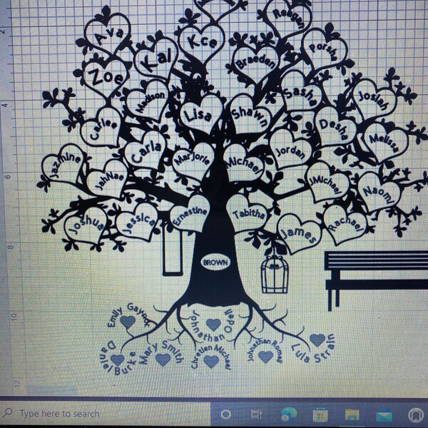 30 Hearts Family Tree Clipart SVG, EPS, Dxf, Png, Pdf, Jpg /family Tree ...