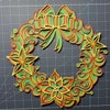 Christmas Wreath 3D Zentangle Svg Files, Multilayer Panel for Laser ...