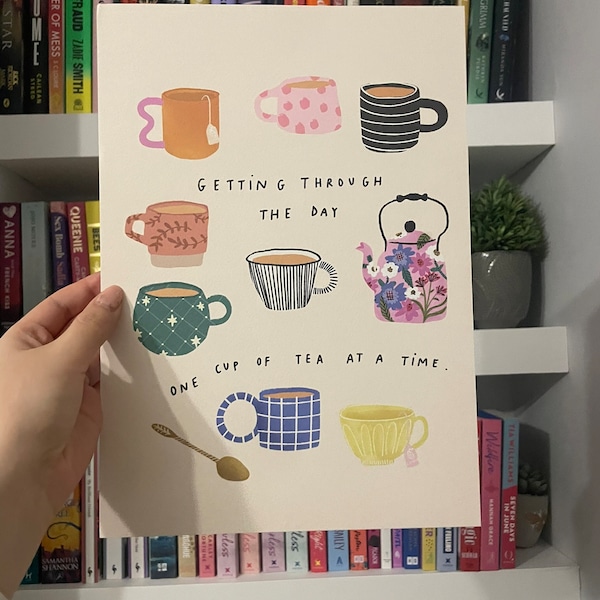 One Cup of Tea at a Time Print - Etsy