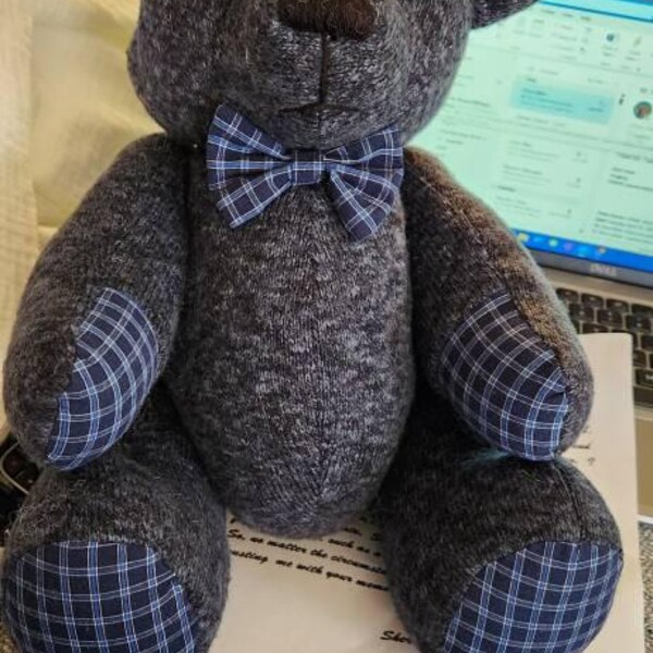 7) Patchwork Style Memory Bear - Etsy