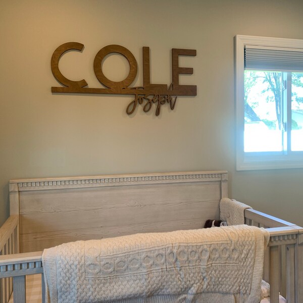 Baby Boy or Girl Nursery Sign, Baby Name Cutout, Boys Name Sign, Girls ...