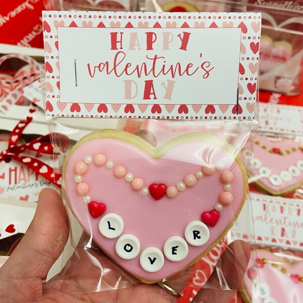 Happy Valentine's Day 4" Treat Topper to From: Printable Treat Bag ...