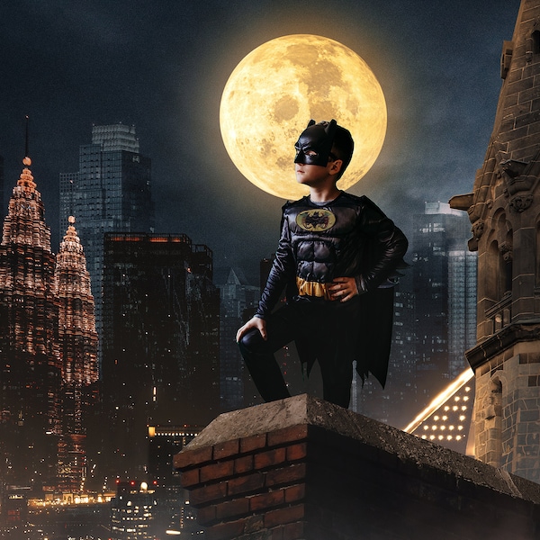 Superhero Digital Background, Digital Backdrop, for Composite Photoshop ...