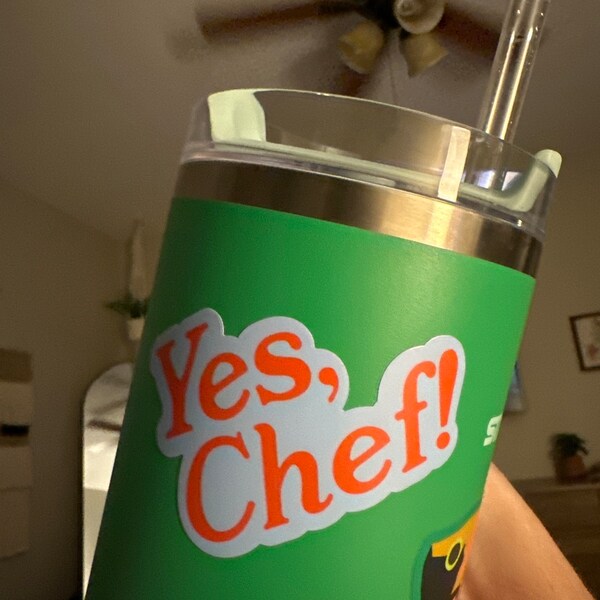 Yes Chef Sticker the Bear - Etsy